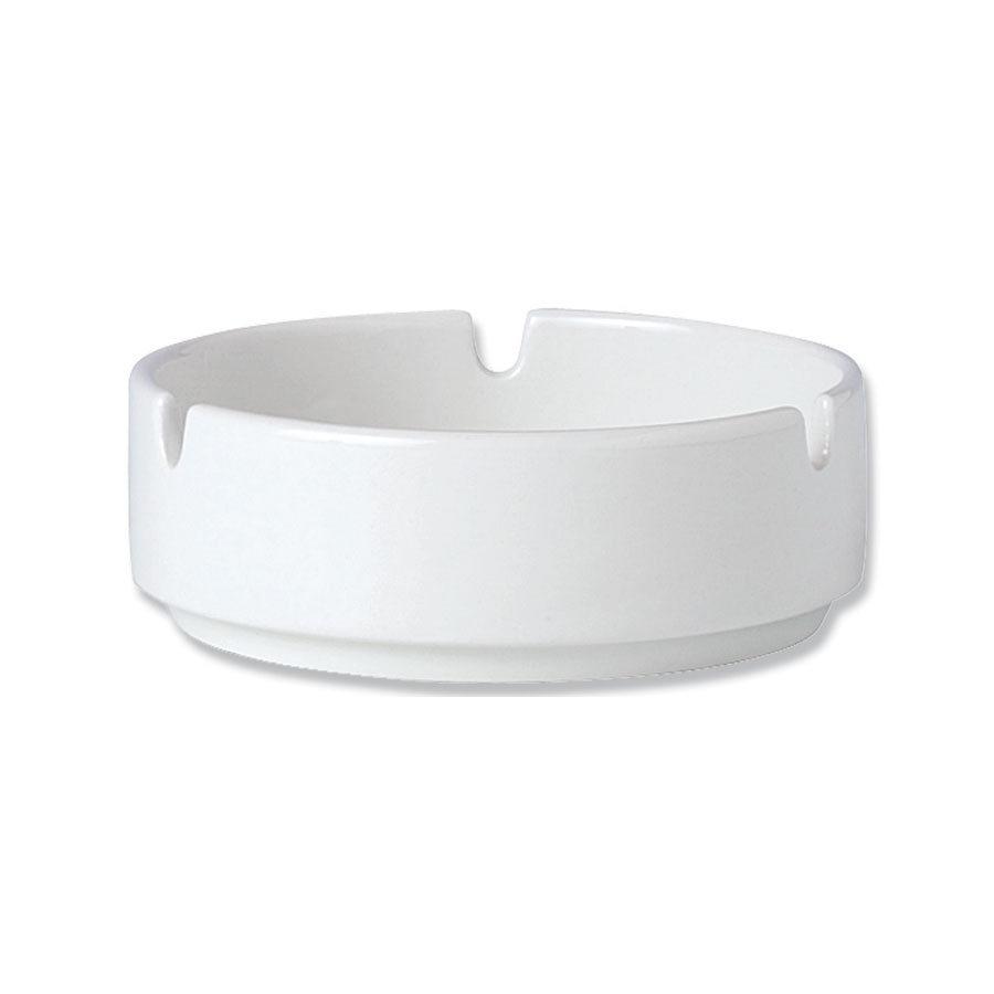 Simplicity Ashtrays White Stackable 10.25cm - Catering Supplies UK