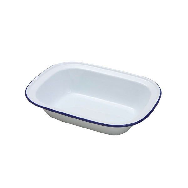 Enamel Oblong Pie Dish 22cm Catering Supplies UK Enamel Oblong Pie Dish 22cm Catering Supplies UK