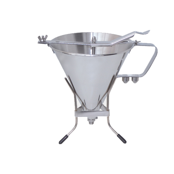 Automatic Piston Funnel & Stand Stainless Steel 1.5L - Catering Supplies UK