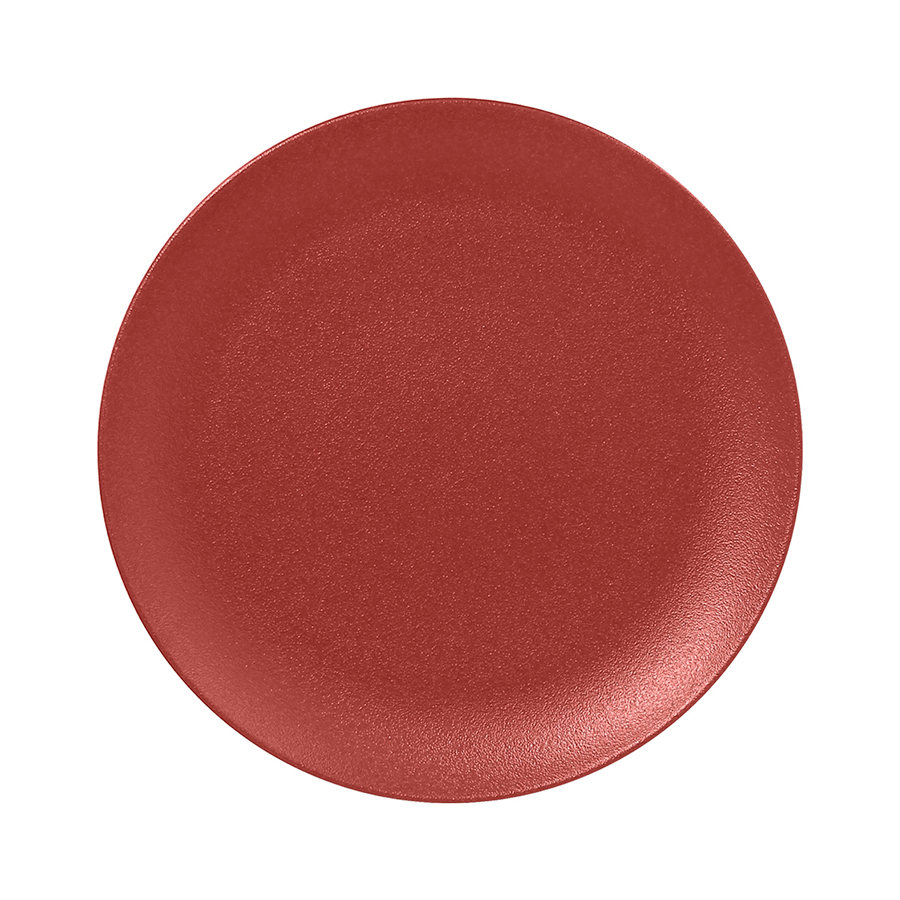 Neo Fusion Flat Coupe Plate Dark Red 27c - Catering Supplies UK